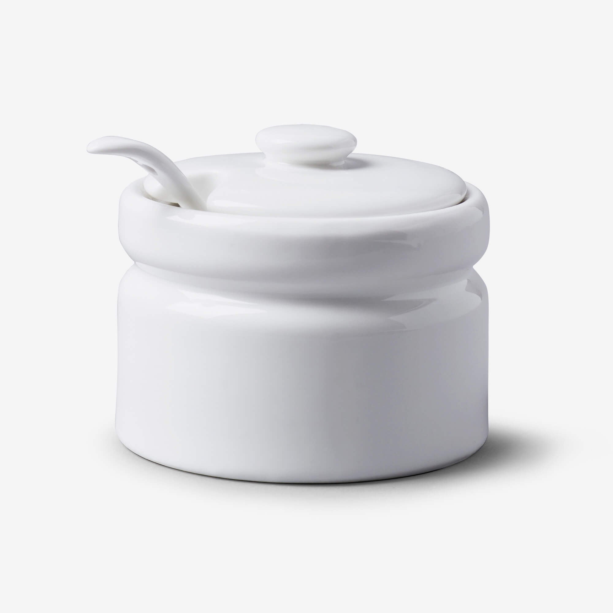 WM Bartleet Wide Sugar/Jam Pot with Lid & Spoon | Tea & Coffee Serving